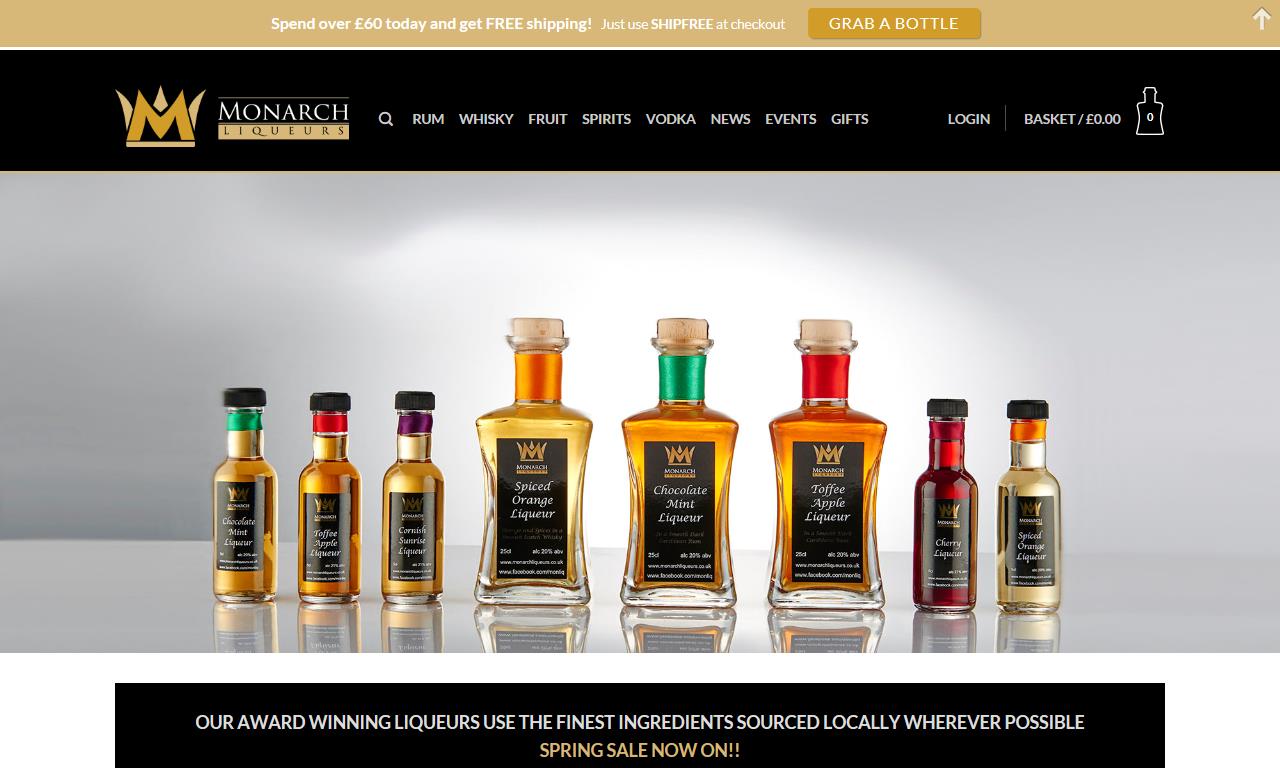 Monarch Liqueurs - Devon Supplier - Fruit Liqueurs